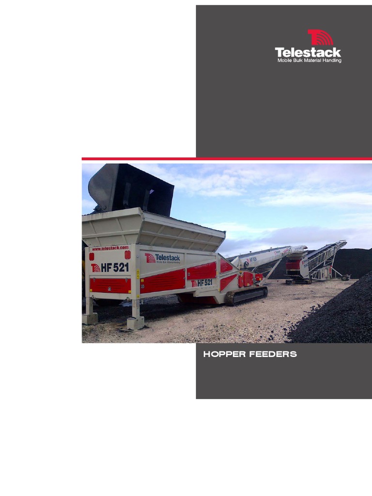 Telestack Mobile Hopper Feeders Overview | PDF | Crane (Machine) | Rail ...