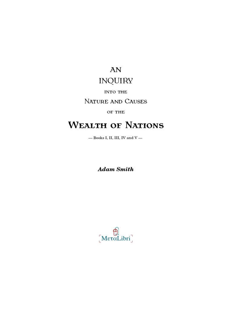 Wealth of Nations | PDF | Business
