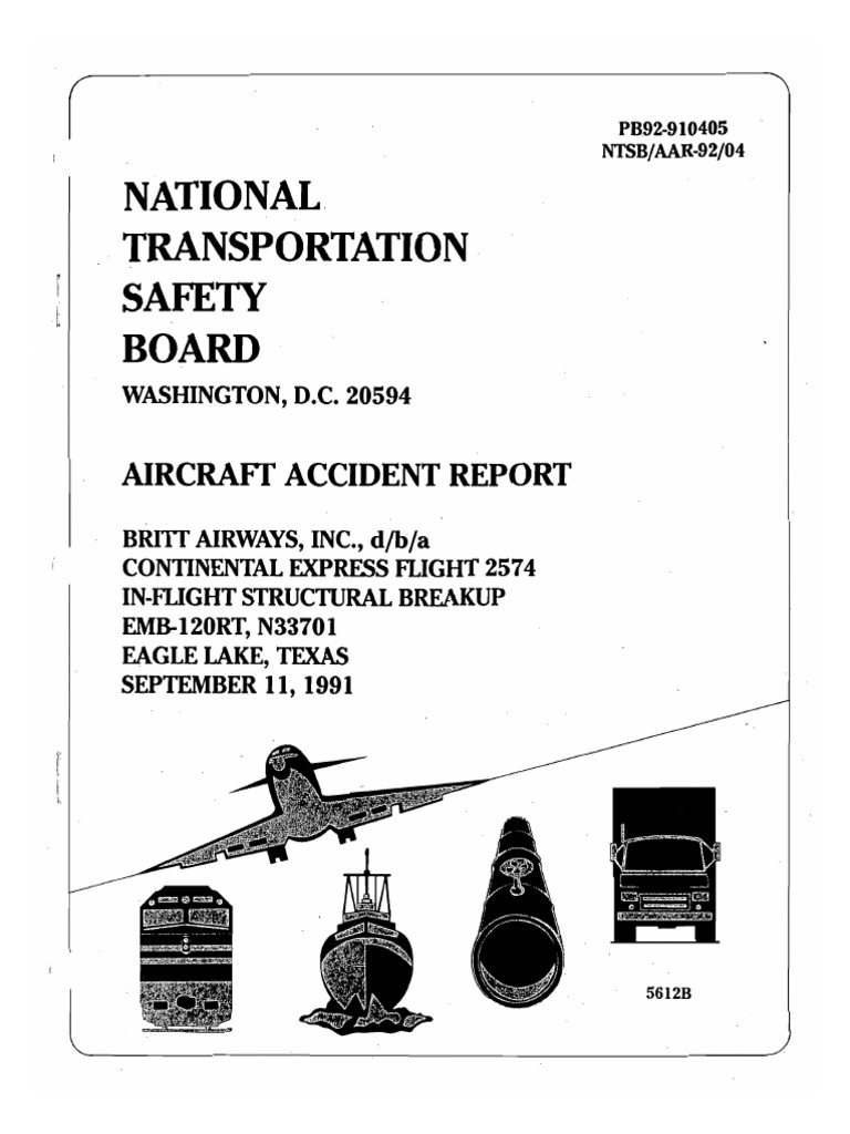 NTSB-flight 2574 PDF | PDF