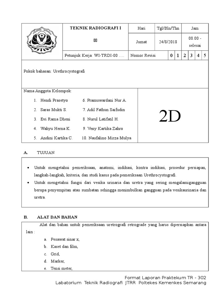 Teknik Urethrocystografi dan Uretrografi | PDF