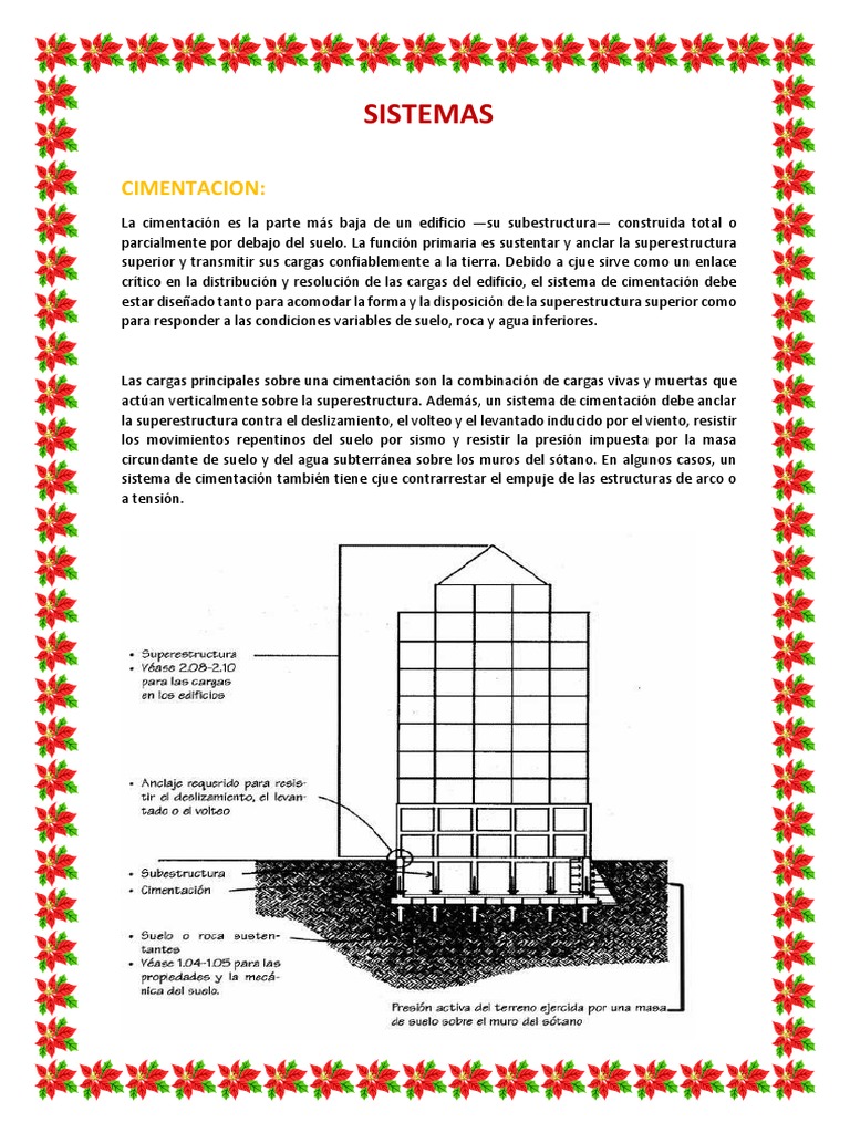 Análisis de los sistemas de cimentación y elementos estructurales verticales y horizontales en ...