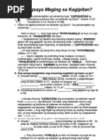 Tagalog Christian Sermon Outline | PDF