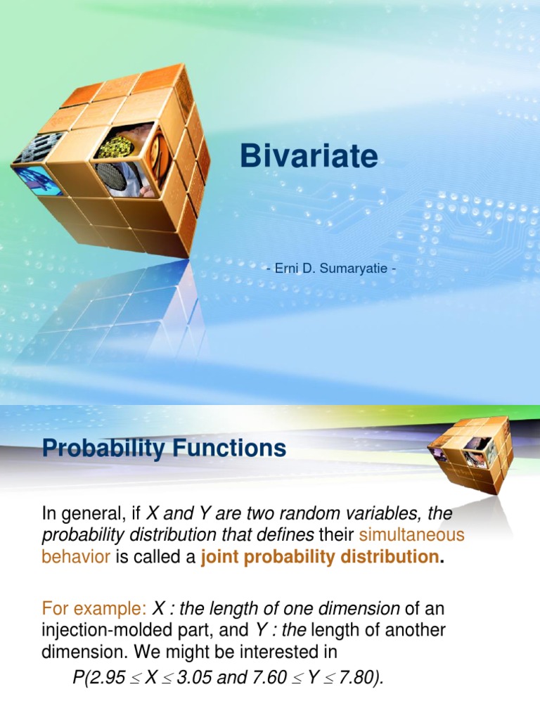 4.3 Random Variable Bivariate Rev1 | PDF | Probability Distribution | Probability Theory