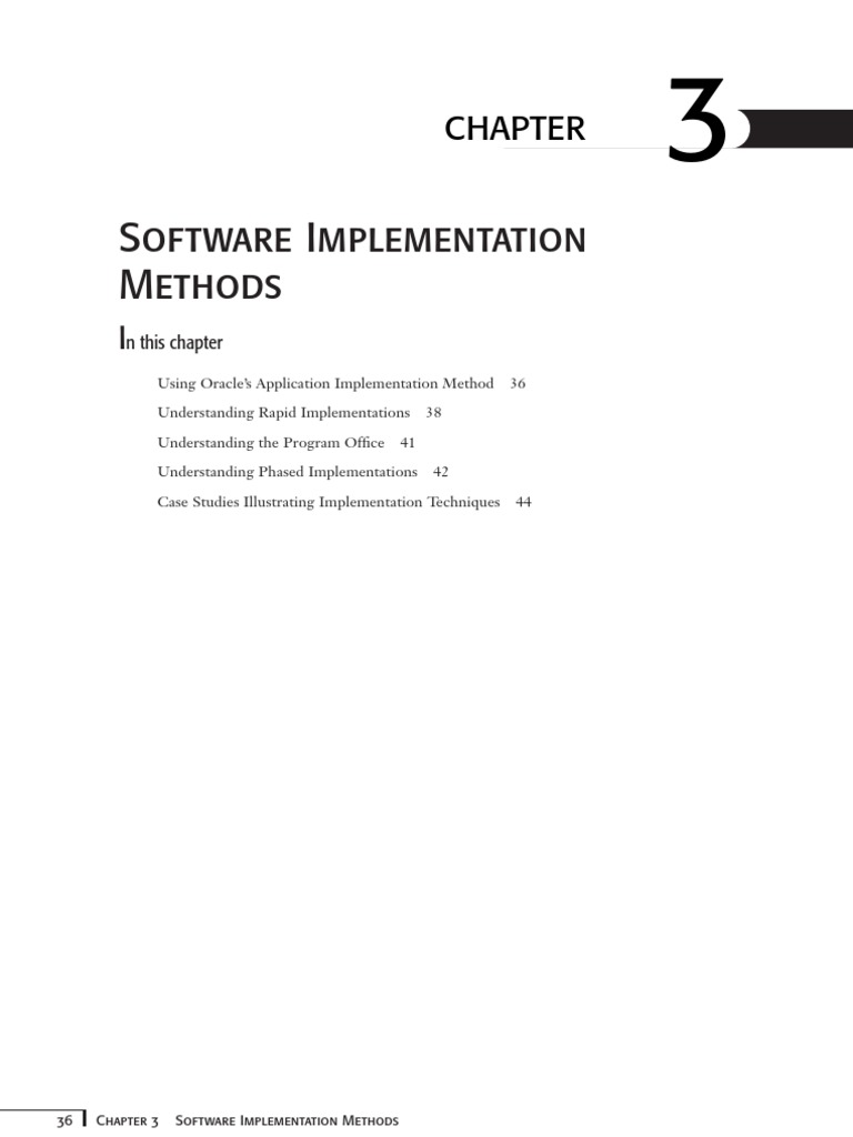 Software Implementation Methods | PDF | Enterprise Resource Planning ...