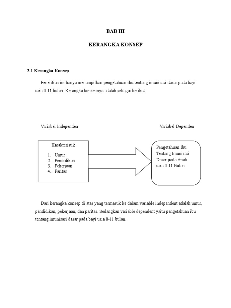 BAB III Kerangka Konsep | PDF