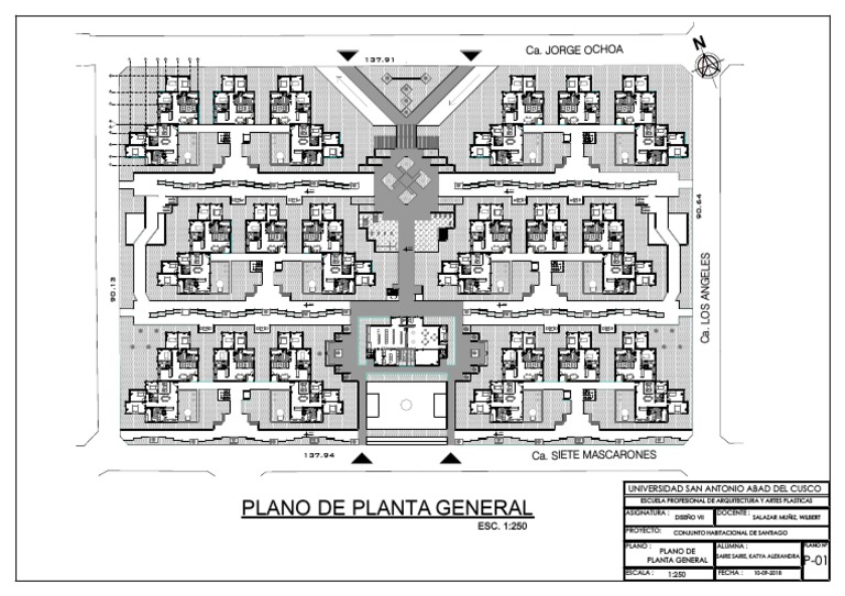 Plano de Planta General: Ca. Jorge Ochoa | PDF