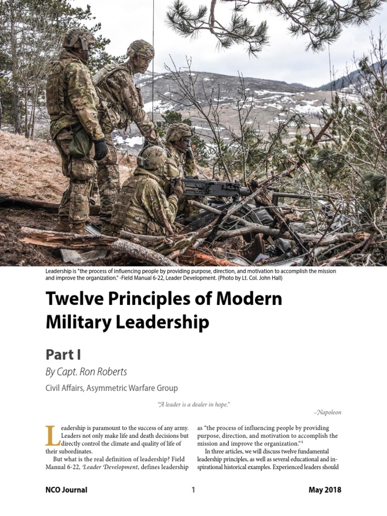 12 Principles of Modern Military Leadership | Download Free PDF ...