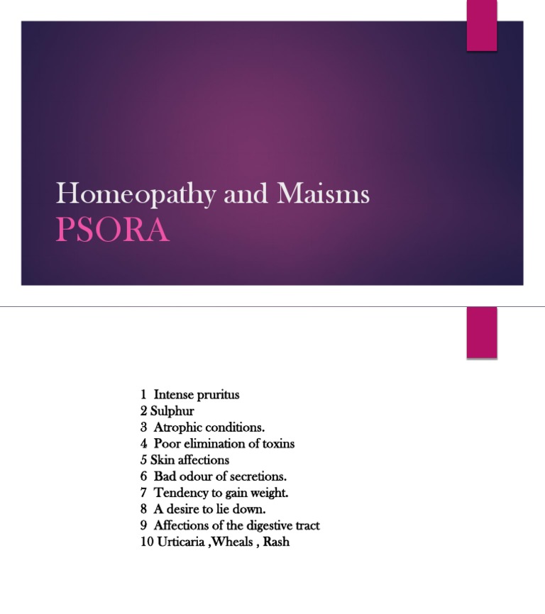 Homeopathy Psora Miasm | PDF