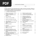 Test de Personalidad Los Cinco Grandes | PDF
