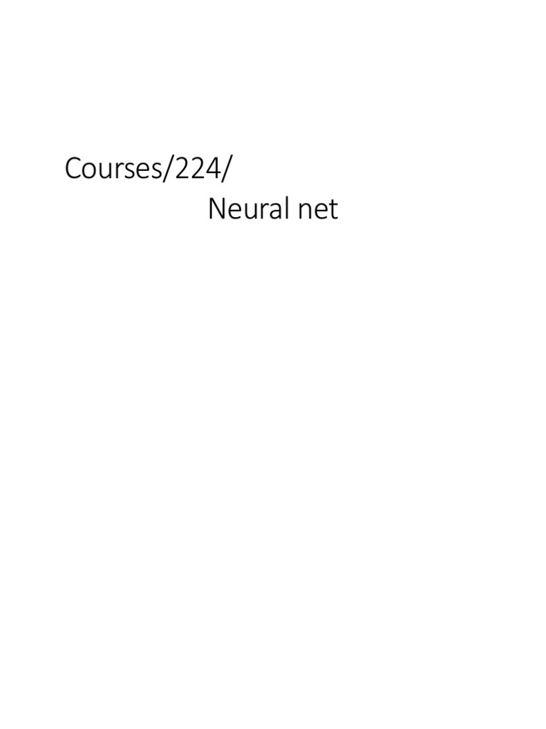 Neural Net | PDF | Artificial Neural Network | Support Vector Machine