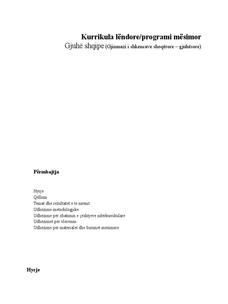 Gjuhë Shqipe_11 | PDF