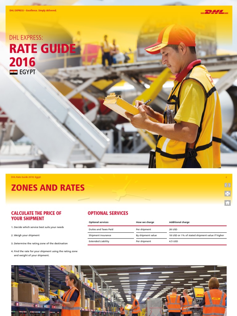Rate Guide 2016: DHL Express | PDF | Fee | United States Dollar