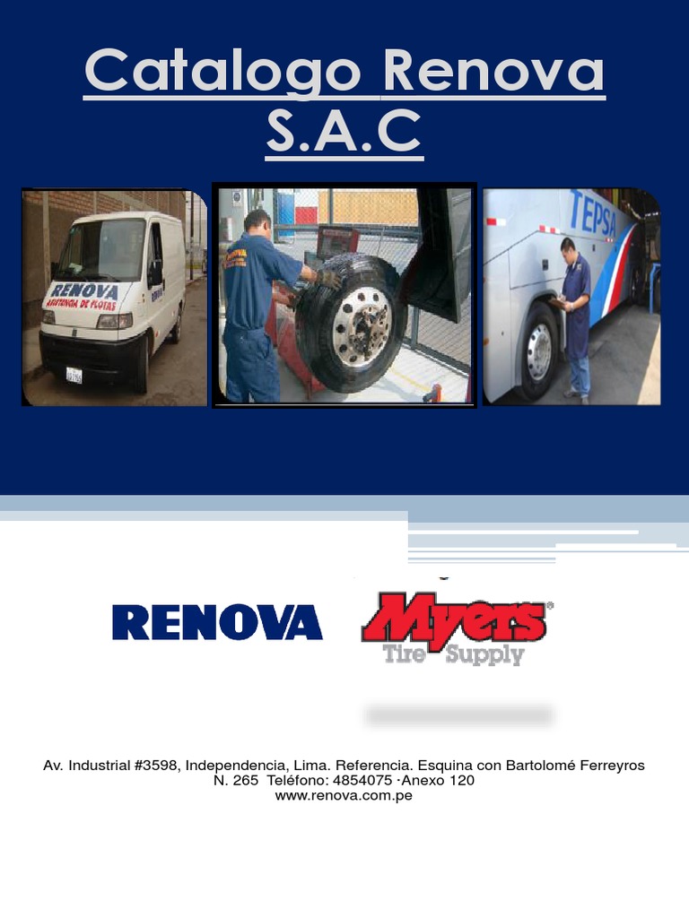 Catálogo - Renova | PDF | Neumático | Eje