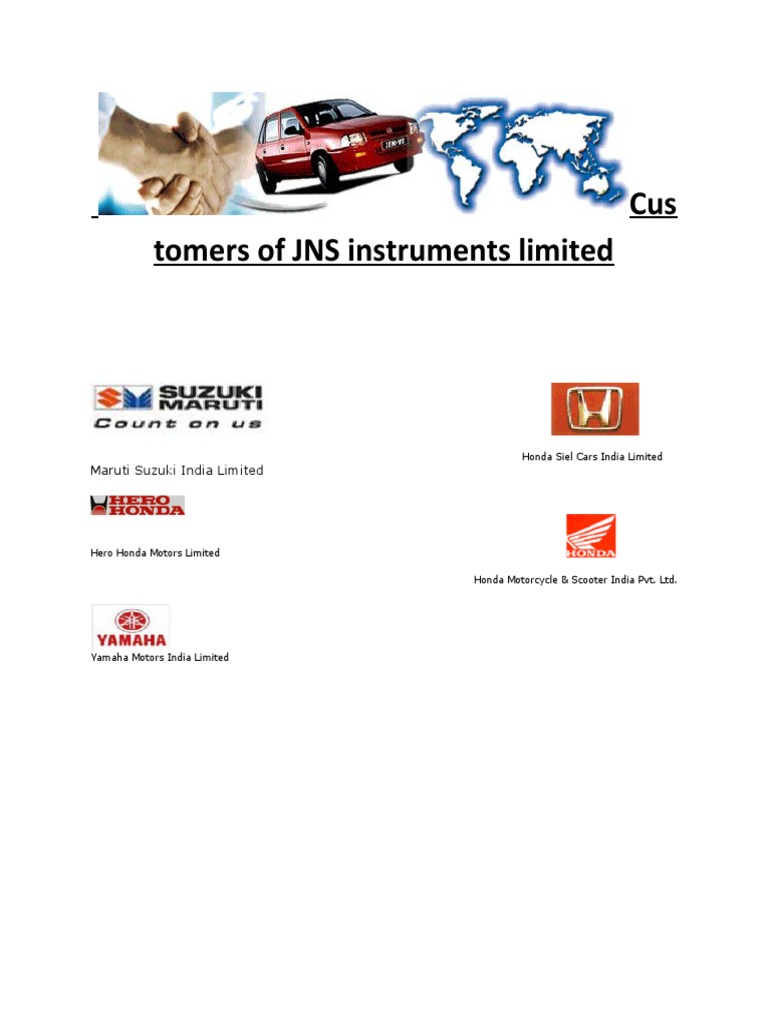 Customers of JNS Instruments Limited | PDF | Economies | Business
