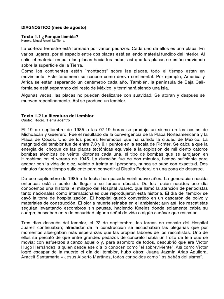 Comprendiendo Terremotos y Crecimiento | PDF | Desorden alimenticio ...