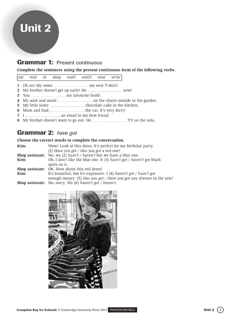 Complete KEY For Schools - Unit2 PDF | PDF | Syntax | Cognitive Science