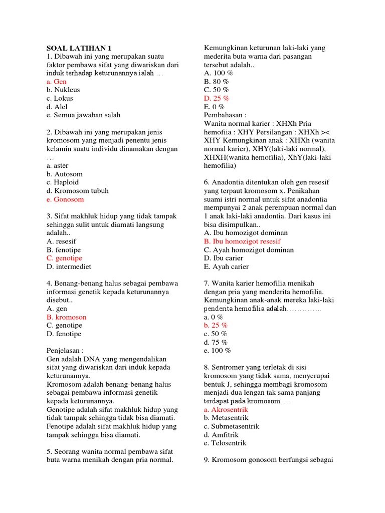 Soal Latihan Ipa Kelas 9 | PDF