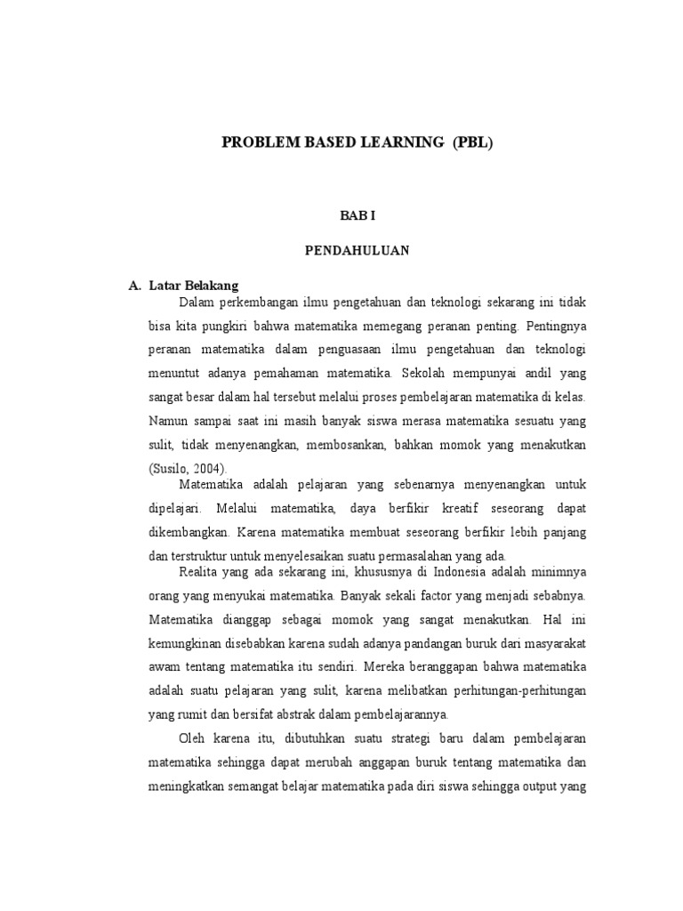 Problem Based Learning | PDF
