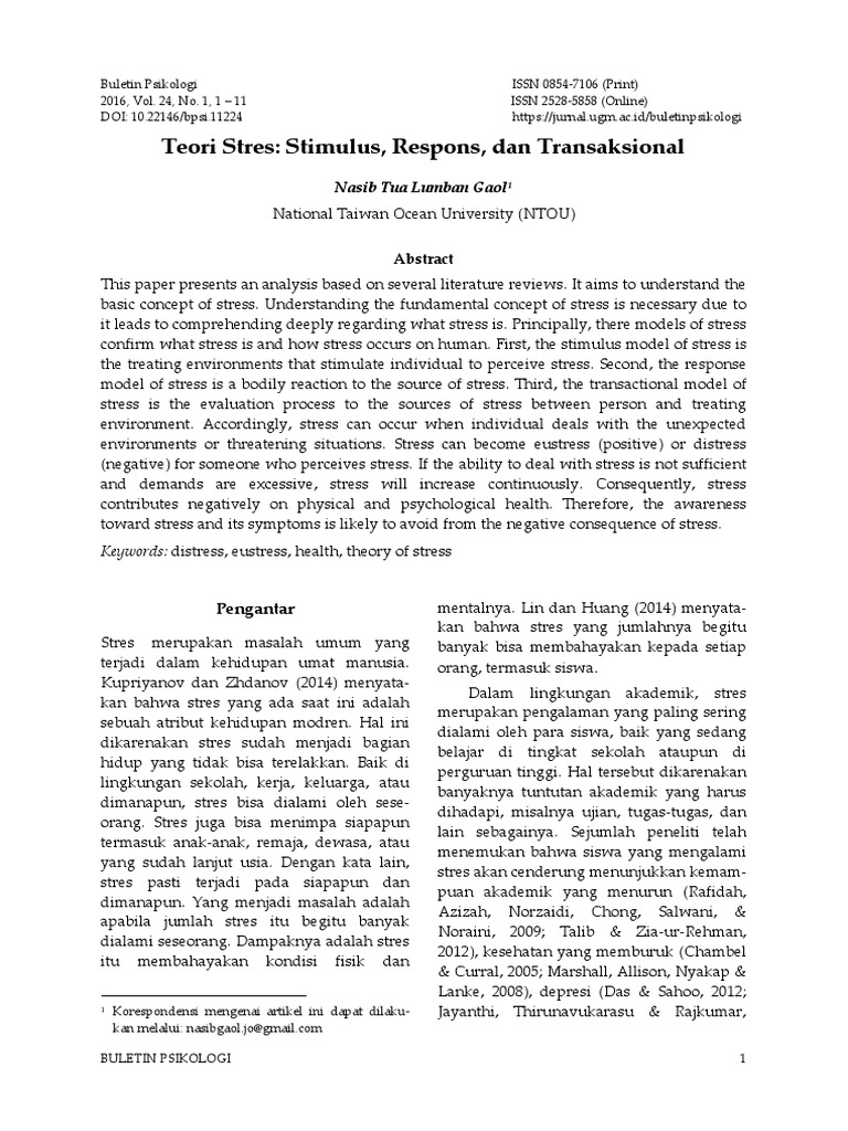 Understanding Stress Models | PDF