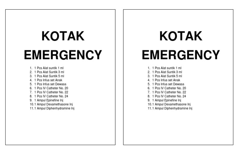 Kotak Emergency | PDF