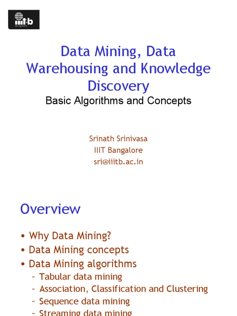 Data Mining, Data Warehousing and Knowledge Discovery | PDF | Cluster Analysis | Computing