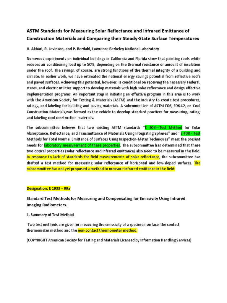 ASTM Standards | PDF
