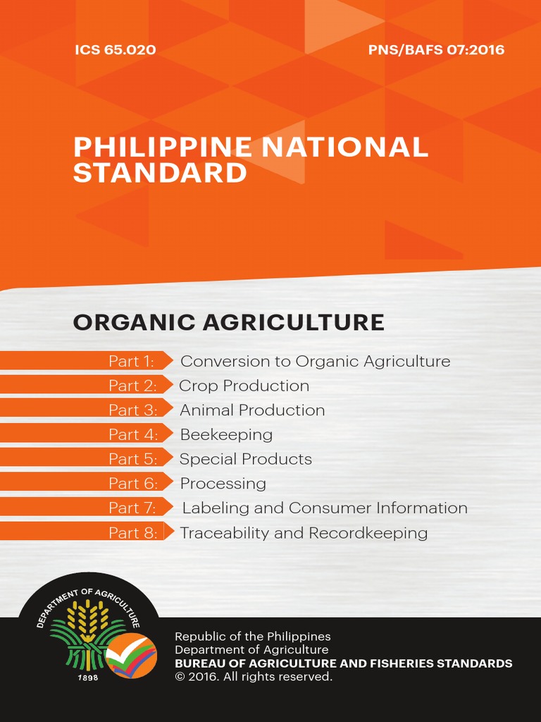 (Final) Bafs-Pns-Oa-07-2016-V5 PDF | PDF | Organic Farming | Crop Rotation