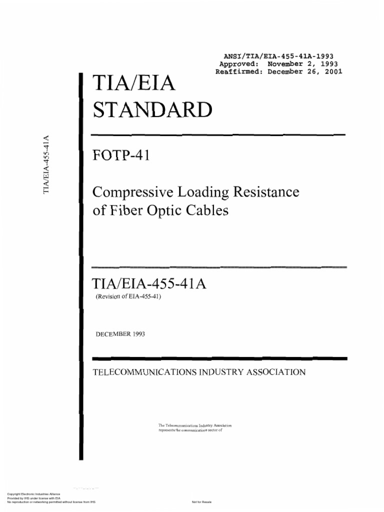 Eia Standard For Opgw | PDF | Optical Fiber | Intellectual Property