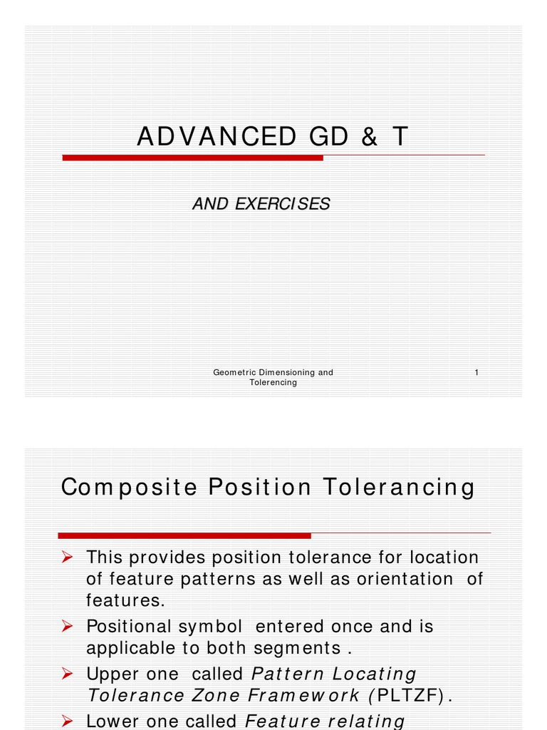 Advanced GD & T | PDF | Engineering Tolerance | Geometry