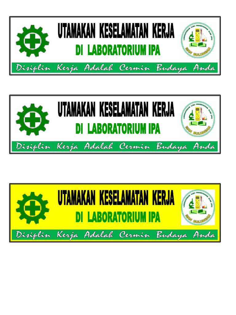 Poster Laboratorium IPA MAN Bulungan | PDF