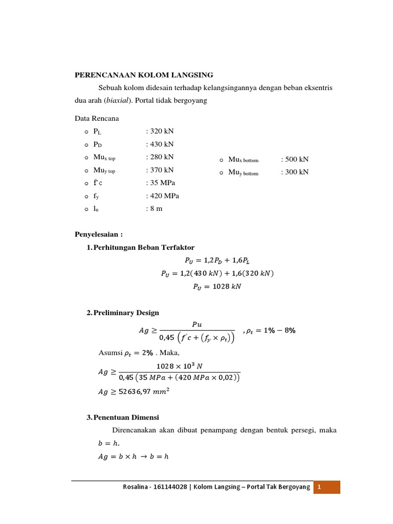 Kolom Langsing | PDF