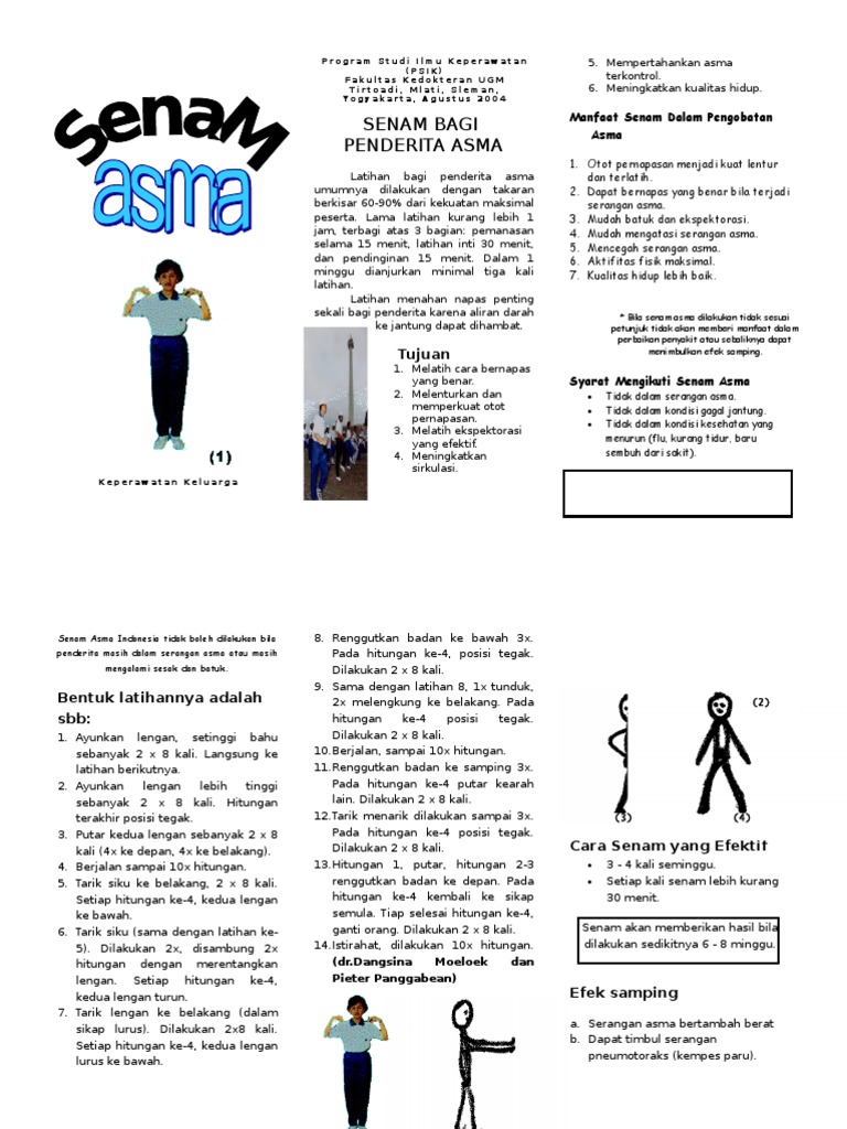 Senam Asma Leaflet | PDF