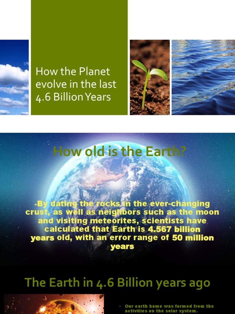 How The Planet Evolve in The Last 4.6 Billion Years | PDF | Atmosphere ...