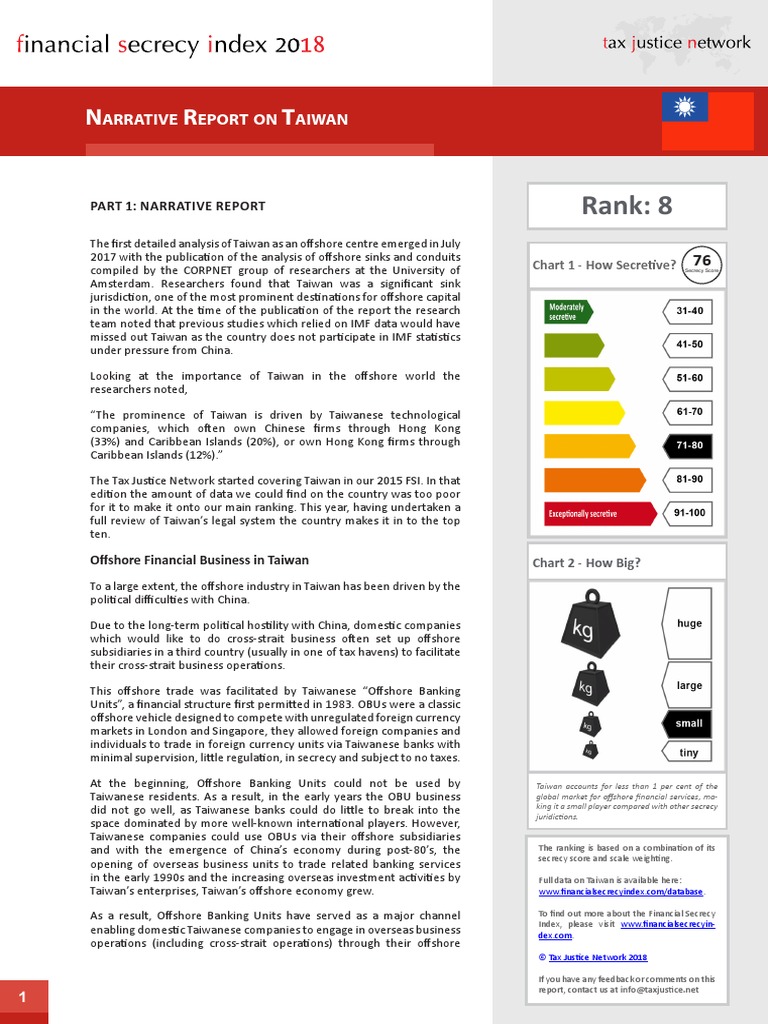 Taiwan FSI Report | PDF | Taiwan | Money Laundering