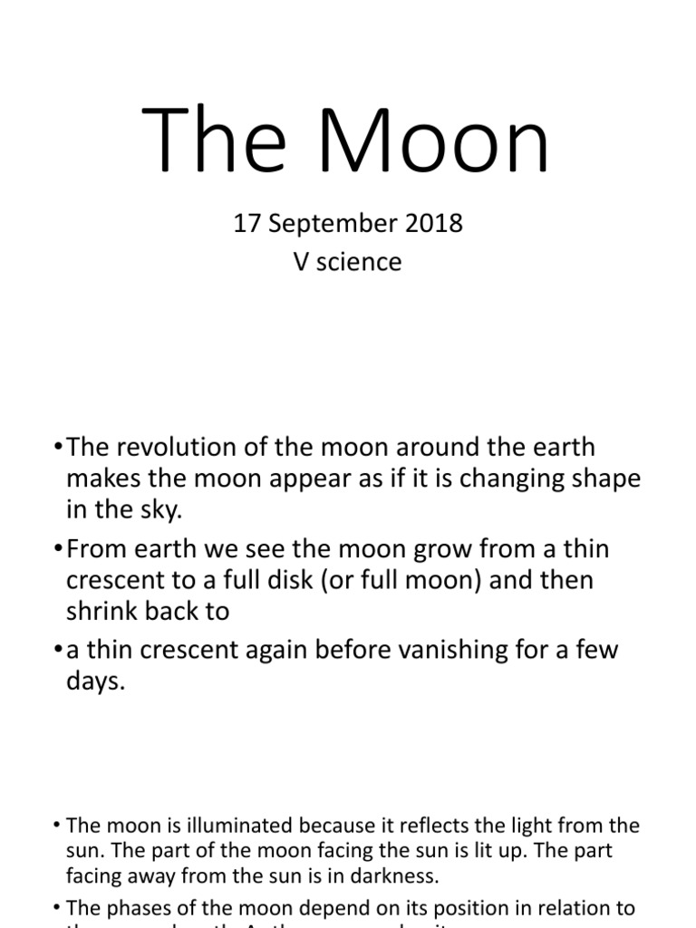 The Moon | PDF | Moon | Astronomy