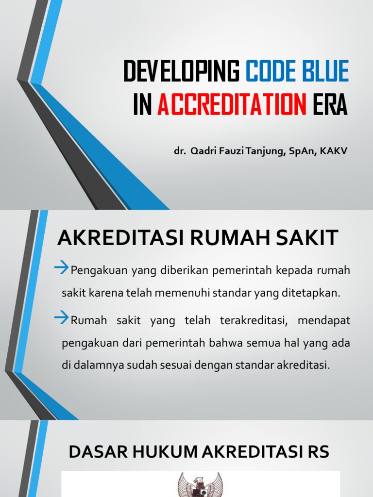 Code Blue & Akreditasi | PDF