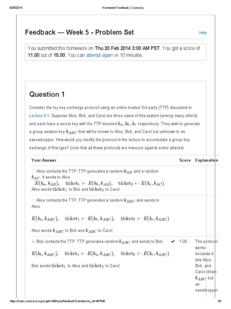 Homework Week 5 - Coursera PDF | PDF | Quadratic Equation | Military ...