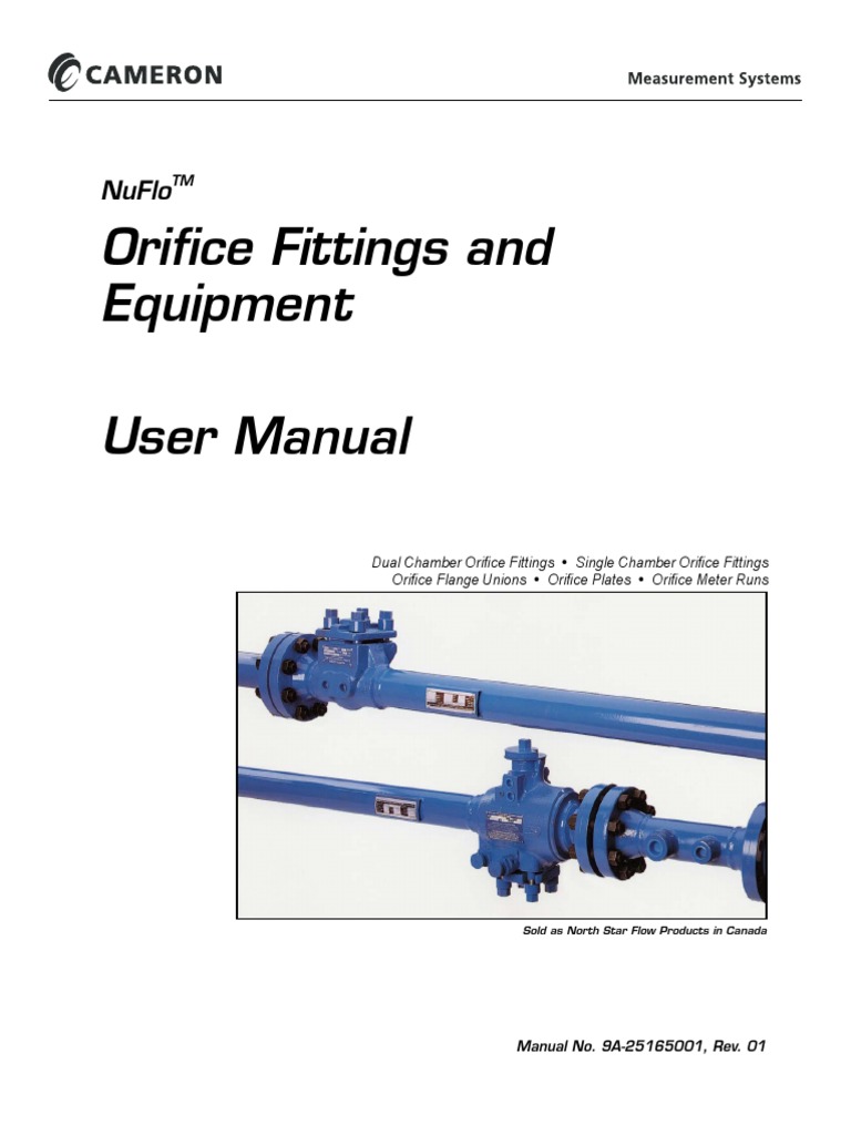 Nuflo Orifice Fittings and Equipment | PDF | Valve | Pipe (Fluid ...