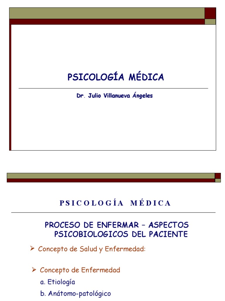 Proceso de Enfermar | PDF | Psicología Aplicada | Ciencias de la Salud