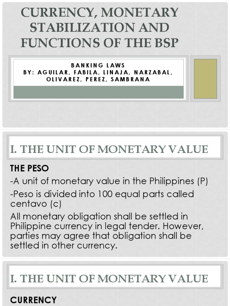 BSP Currency and International Reserves | PDF | Foreign Exchange ...