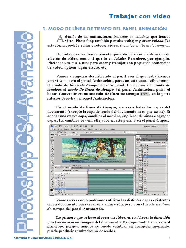 Manual PhotoshopCS4 Lec32 PDF | PDF | Cuadros por segundo | Animación