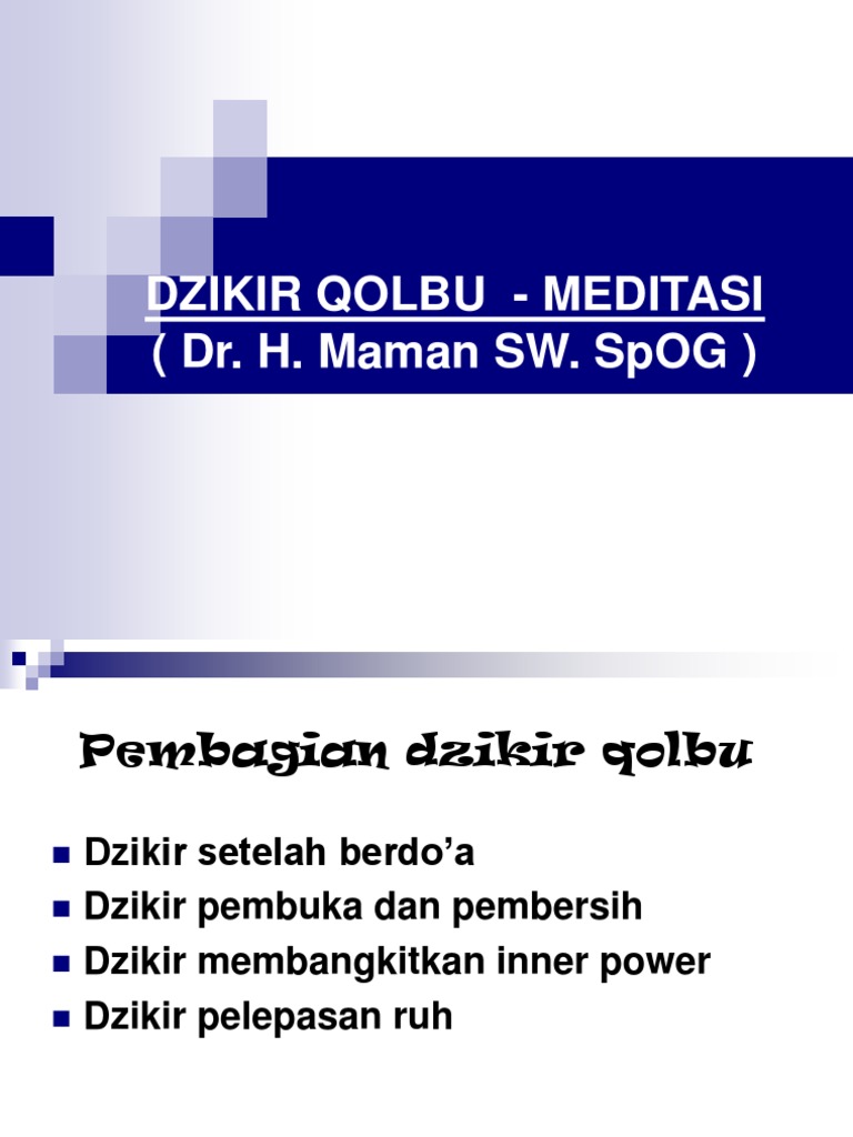 Dzikir Qolbu - Meditasi | PDF