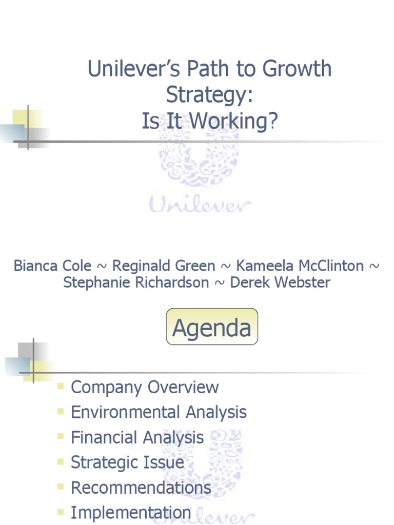 51 - Unilever's Path To Growth Strategy | PDF | Unilever | Revenue