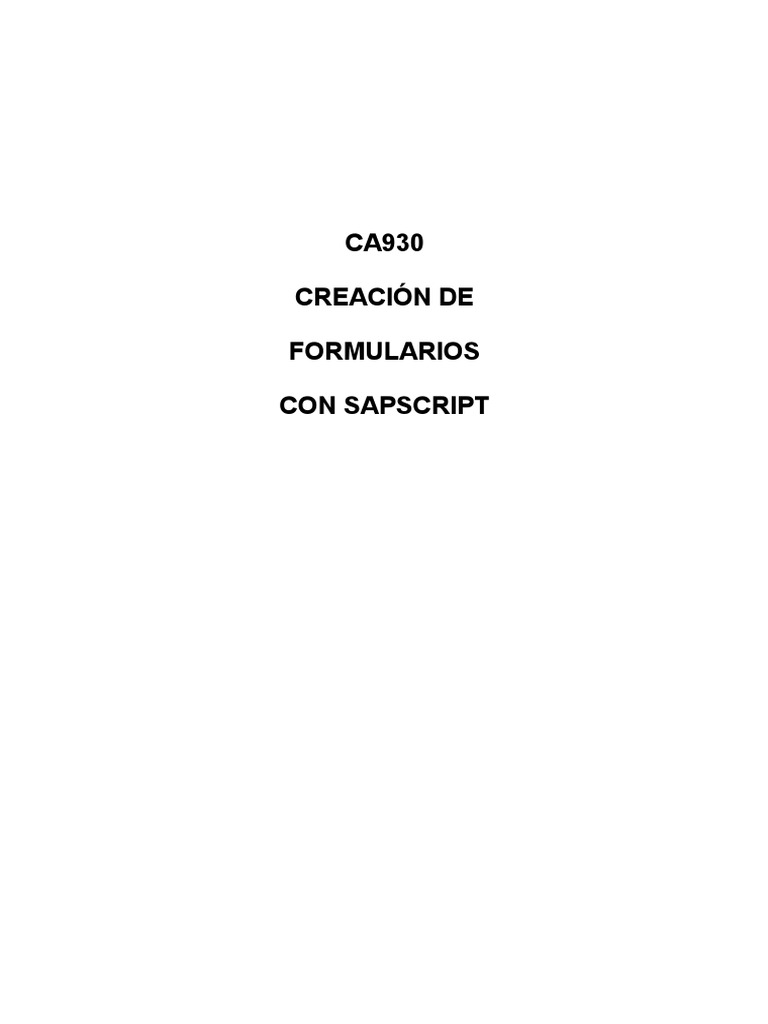 Creating Layout Sets Using Sapscript A Guide To Formatting Documents And Reports Pdf