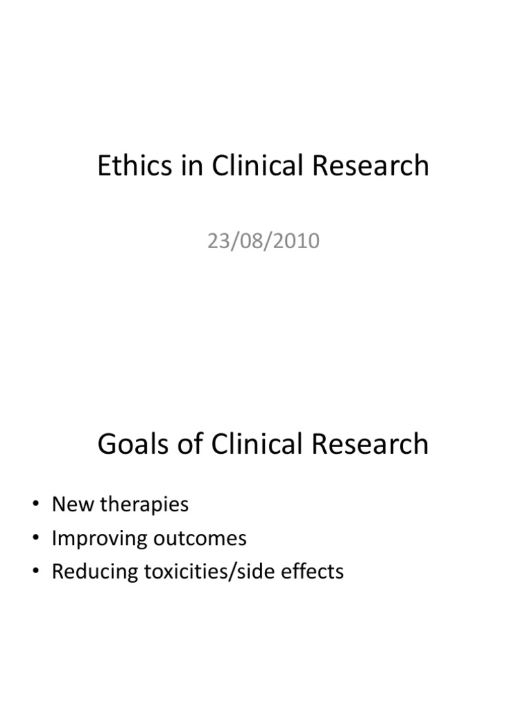 Ethics in Clinical Research | Institutional Review Board | Clinical Trial