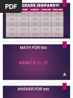4th Grade Language Arts Jeopardy Game | PDF | Linguistics