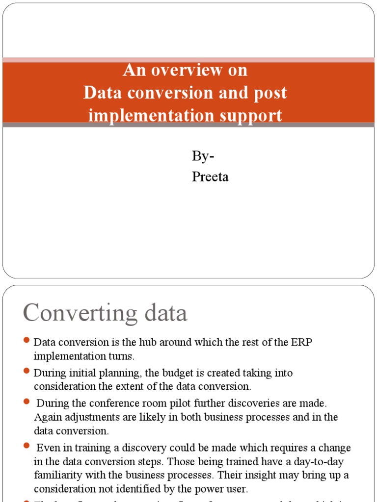 5 Overview of Data Conversion | PDF | Software Testing | Computer Security