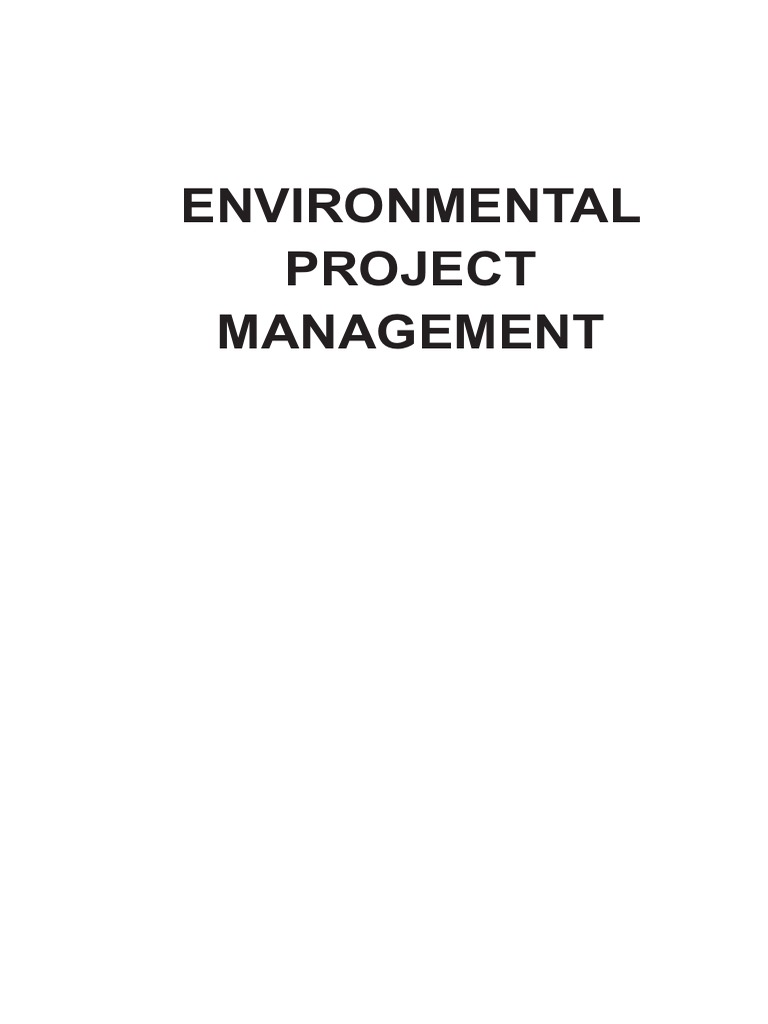 Environmental Project Management | PDF | Public–Private Partnership ...