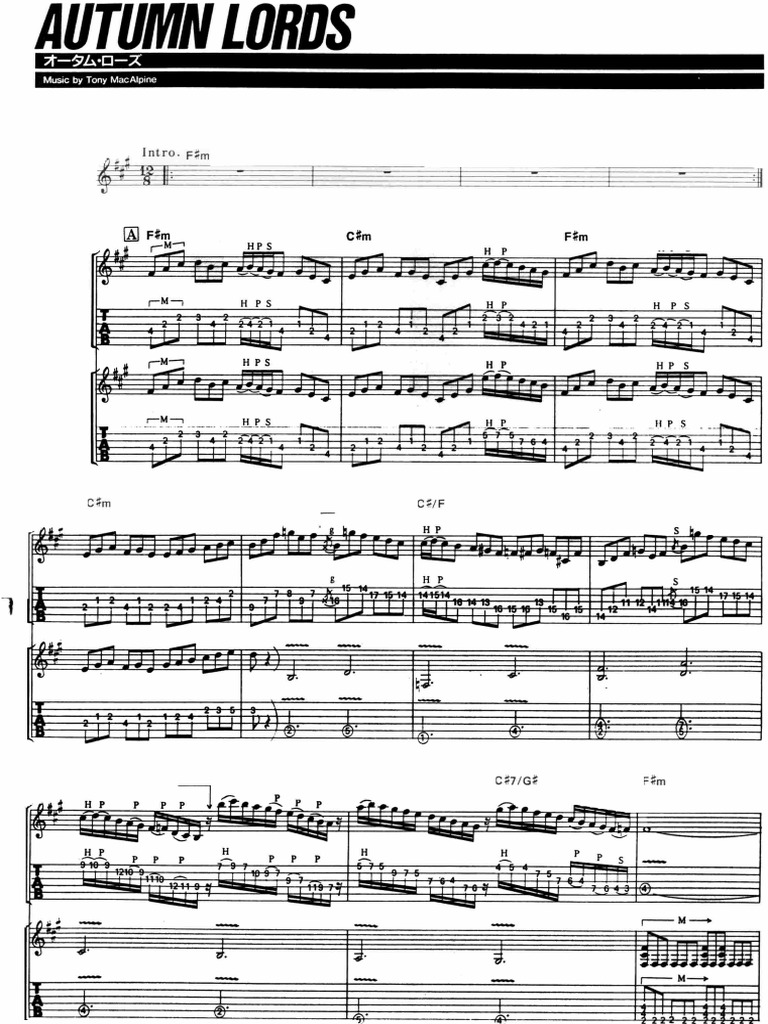 Tony Macalpine Maximum Security Guitar Songbook PDF | PDF