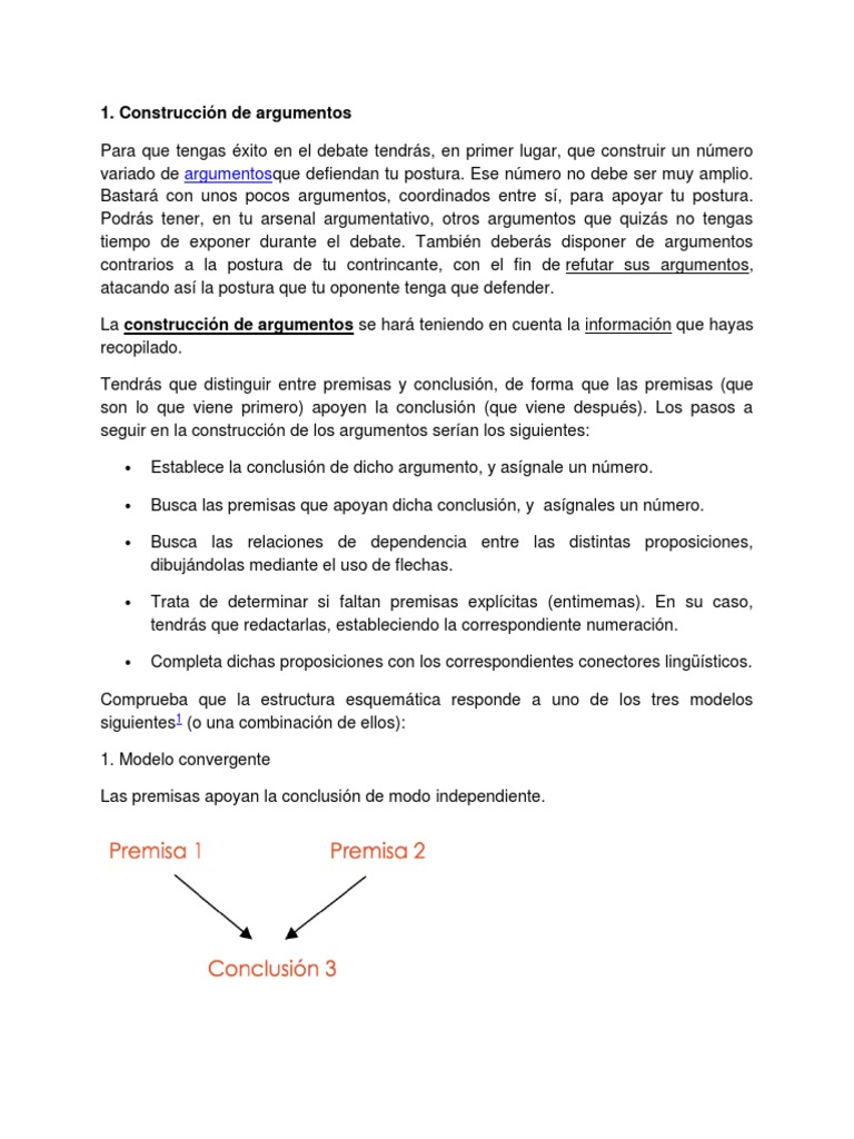 Construcción efectiva de argumentos | PDF | Argumento | Razonamiento ...
